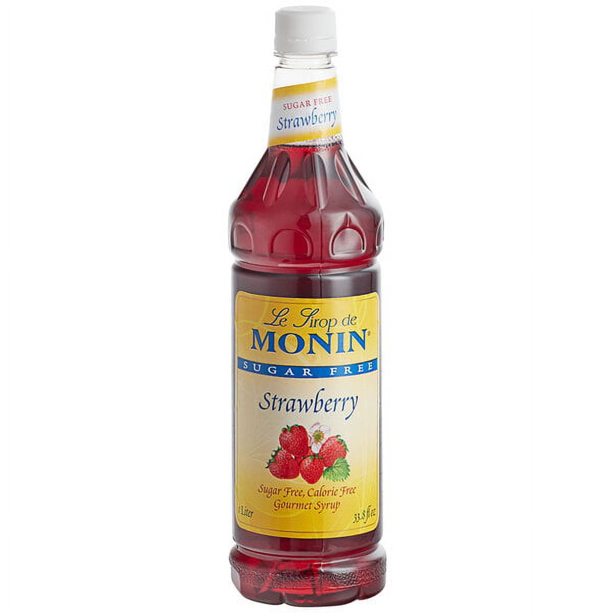 Monin Sugar Free Strawberry Syrup - Bottle (1 Liter) - Walmart.com