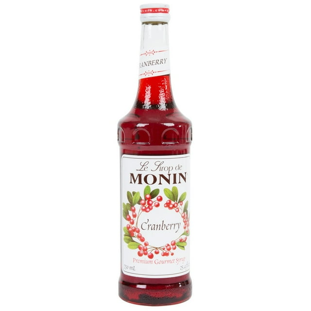 Monin Cranberry Syrup, 750ml - Sweet, Tangy, Allergen-Free, Dairy-Free ...