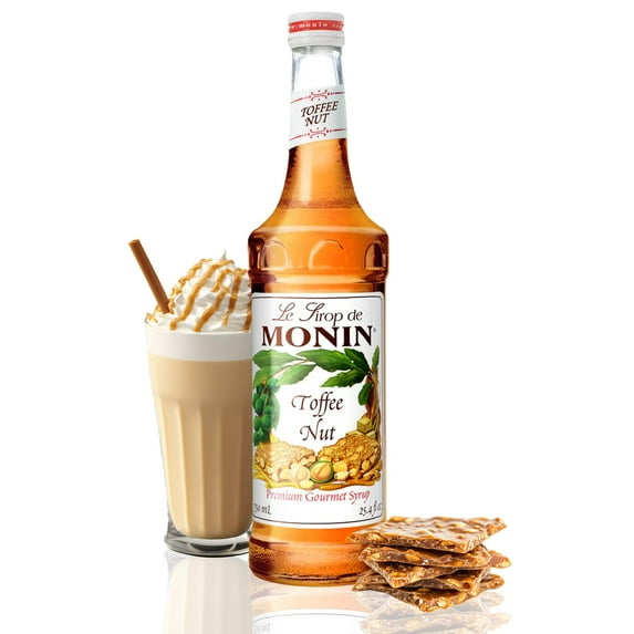Monin - Toffee Nut Syrup, Bold and Buttery, Great for Coffee and ...