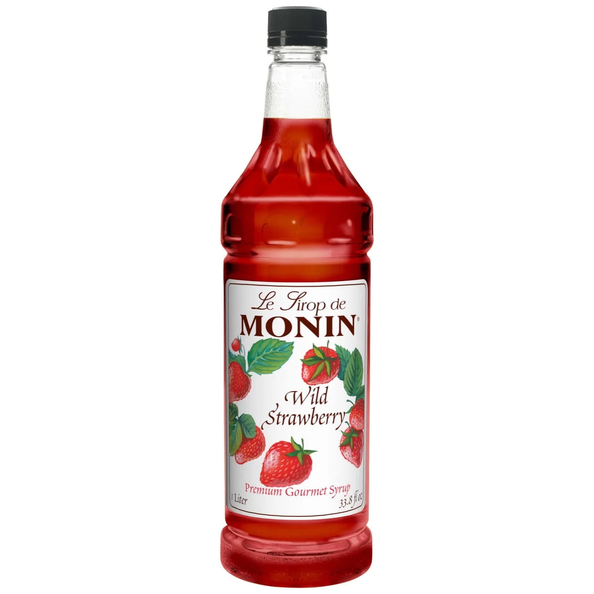 Monin Wild Strawberry Syrup, 1 Liter, 4 Per Case - Walmart.com