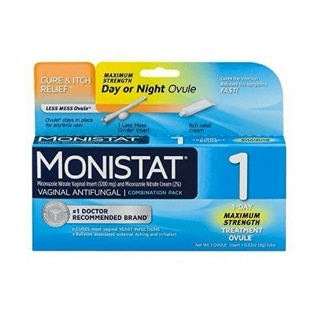 Monistat 1 Day or Night Vaginal Antifungal Treatment, Yeast Infection ...
