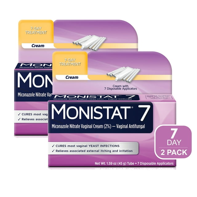 Monistat 7 Day Yeast Infection Treatment for Women, 7 Miconazole Cream ...