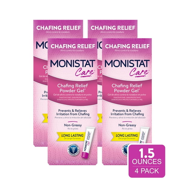 Monistat Chafing Relief Powder Gel, Anti-Chafe Protection, Fragrance ...