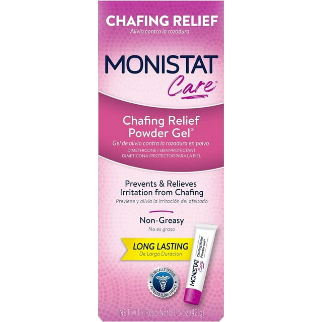 Monistat Chafing Relief Powder Gel, Anti-Chafe Protection, Fragrance ...