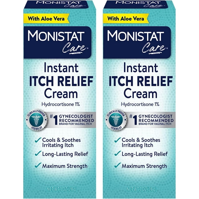 Monistat Instant Itch Relief Cream for Women, Maximum Strength Feminine ...
