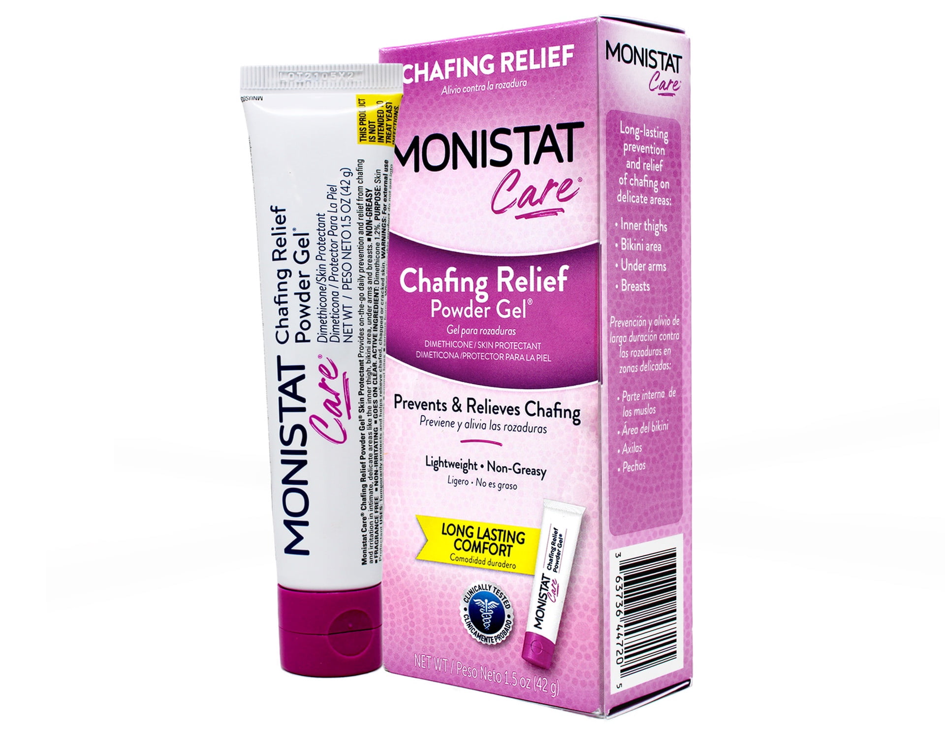 Monistat Soothing Care Chafing Relief Powder Gel 1.5 Ounce Tube ...
