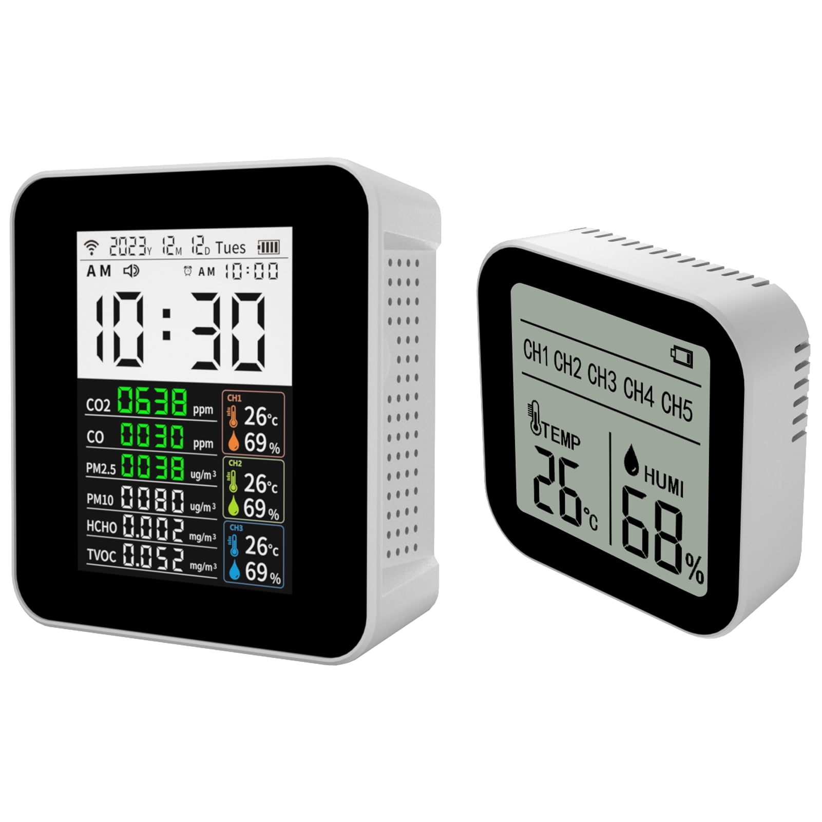 Monitor 16in1 Air Quality Detector CO2 Detector TVOC HCHO PM2.5 PM10 ...