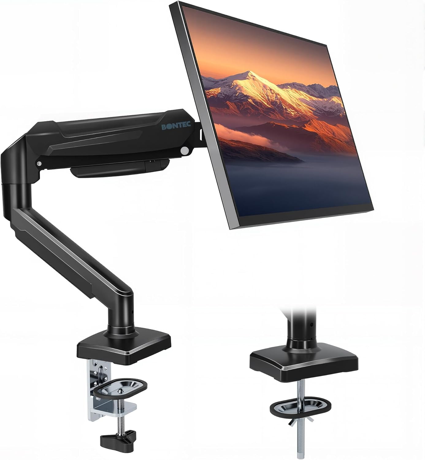 Monitor Arm Desk Mount, Gas Spring Monitor Stand, Adjustable Full ...