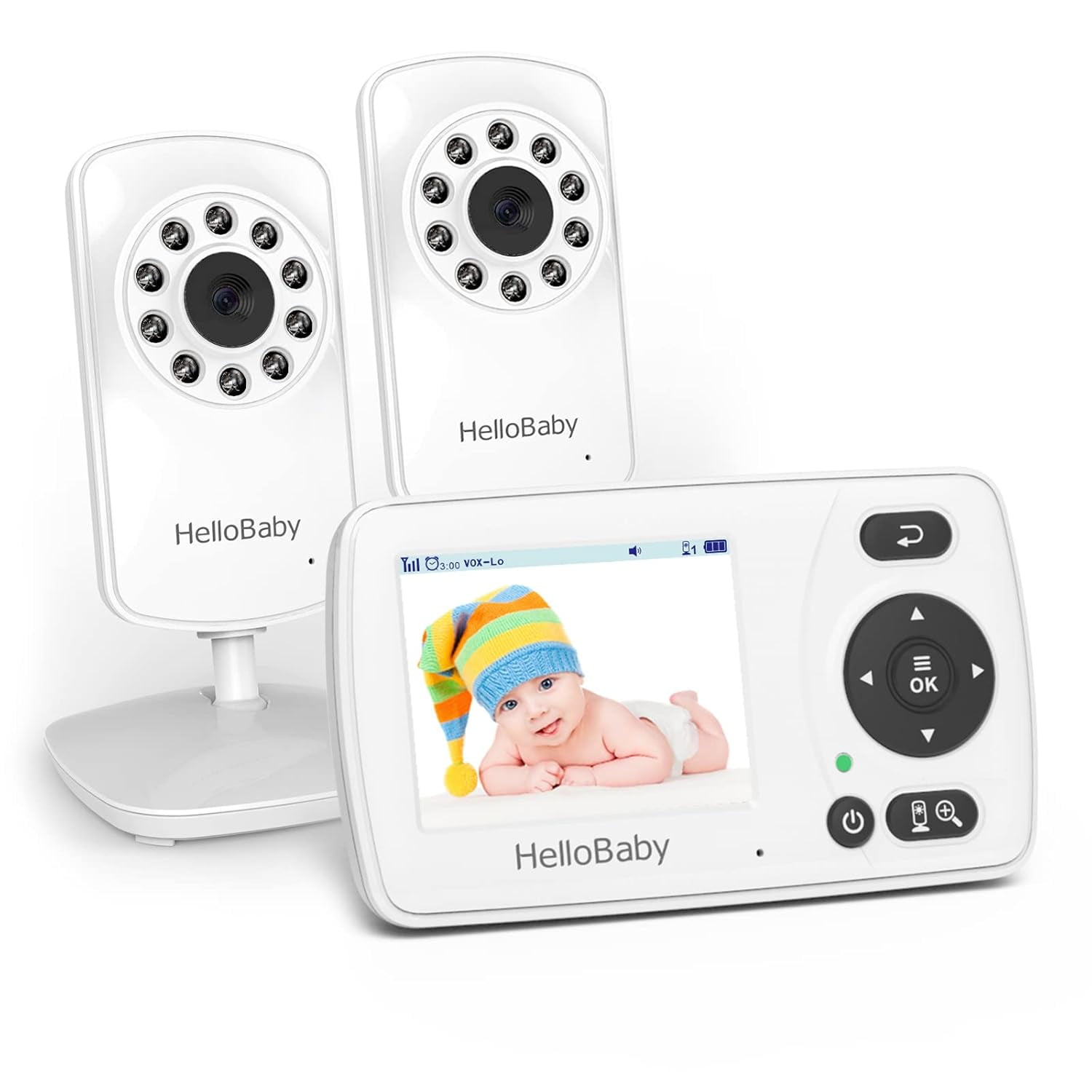 Monitor with Camera and Audio, 1000ft Long Range Video Baby Monitor-No WiFi, Night Vision, VOX ...