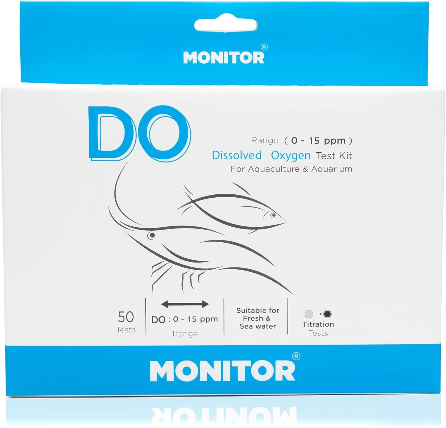 Monitor DISSOLVED Oxygen Test KIT (60 Tests) - Monitor Aquarium and ...