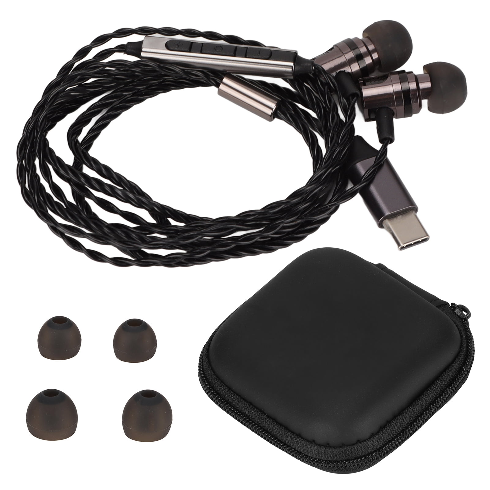 Monitor Earbuds HiFi Stereo Type C Wired DAC Earphone with Mic for ...