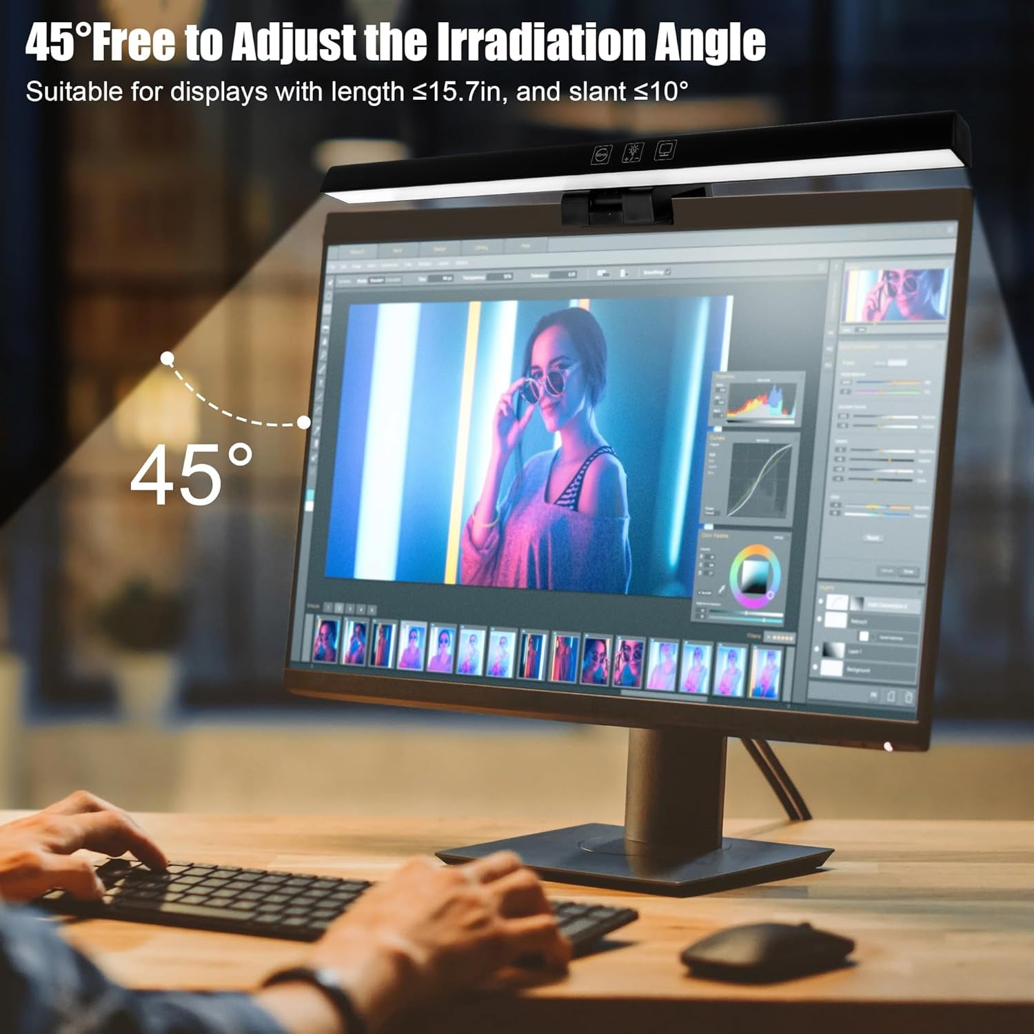 Monitor Light Bar, Computer Monitor Light Bar, 3 Color Temperature Mode ...