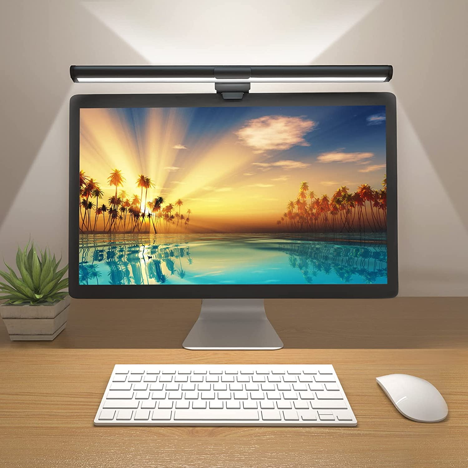 Monitor Light Bar (Pack of 2) Screen Light Bar,CRI≥95 Desk Lamp for Eye-Caring,No Glare,Dual ...