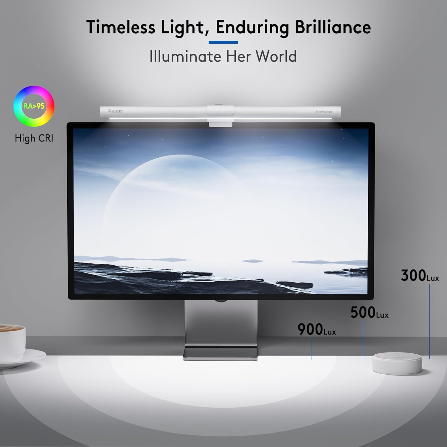 Monitor Light Bar with Remote, Eye-Care No Glare, Space Saving Home ...