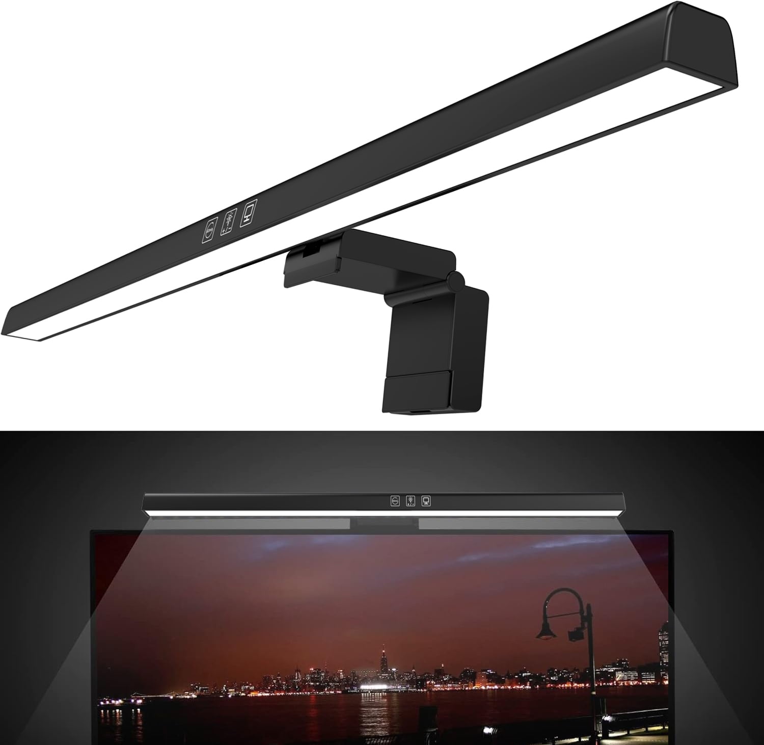 Monitor Light Bar, USB Powered Monitor Lamp for Eye Caring, 25 Lighting ...