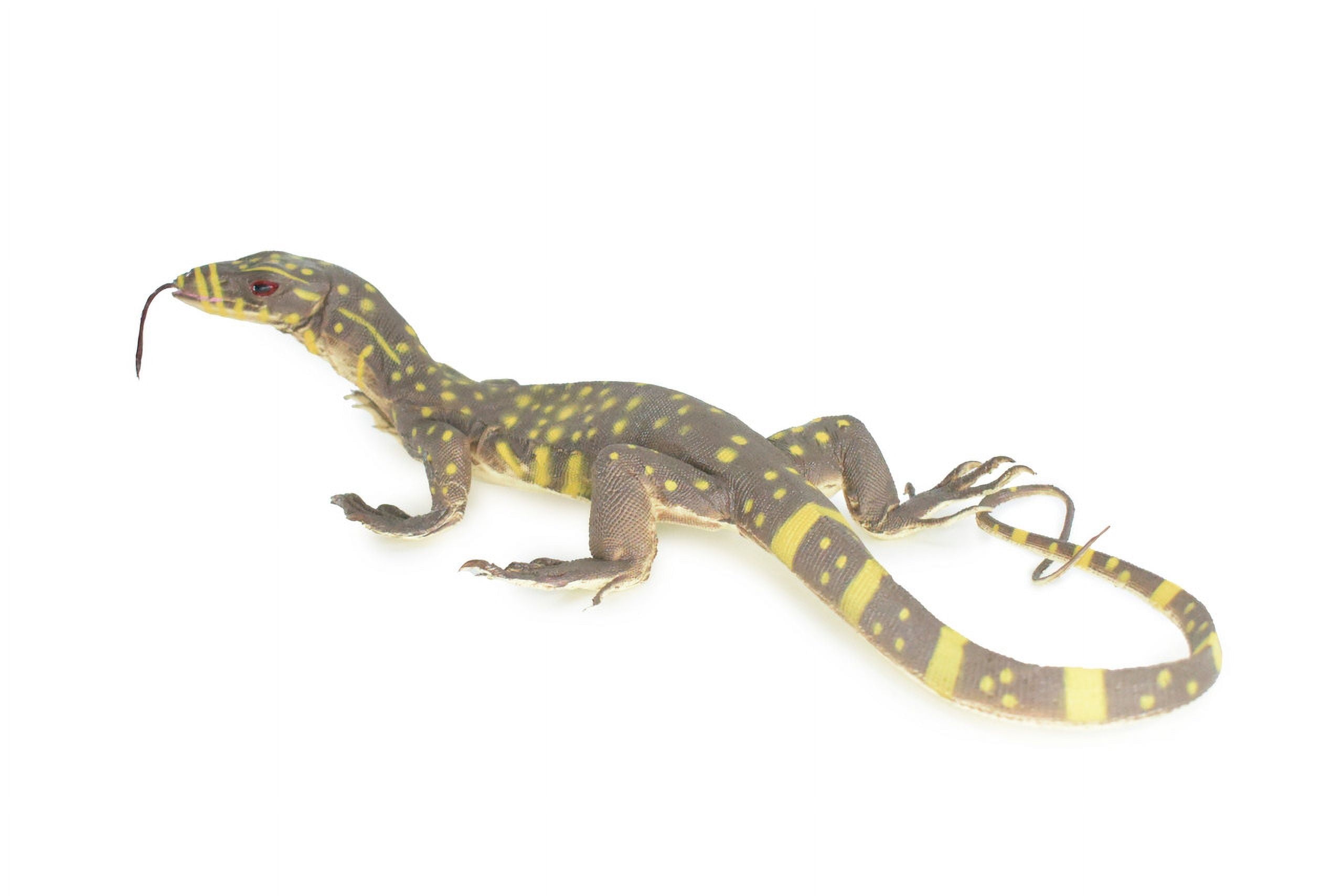 Monitor Lizard Toy, Hand Painted, High Quality, Hard Rubber Lizard ...