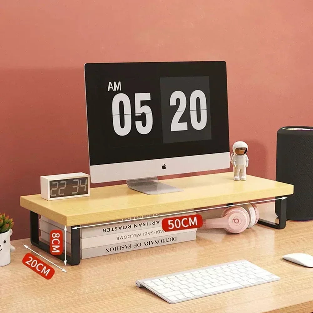Monitor Raised Shelf Desktop Computer Raising Stand Laptop Monitor ...