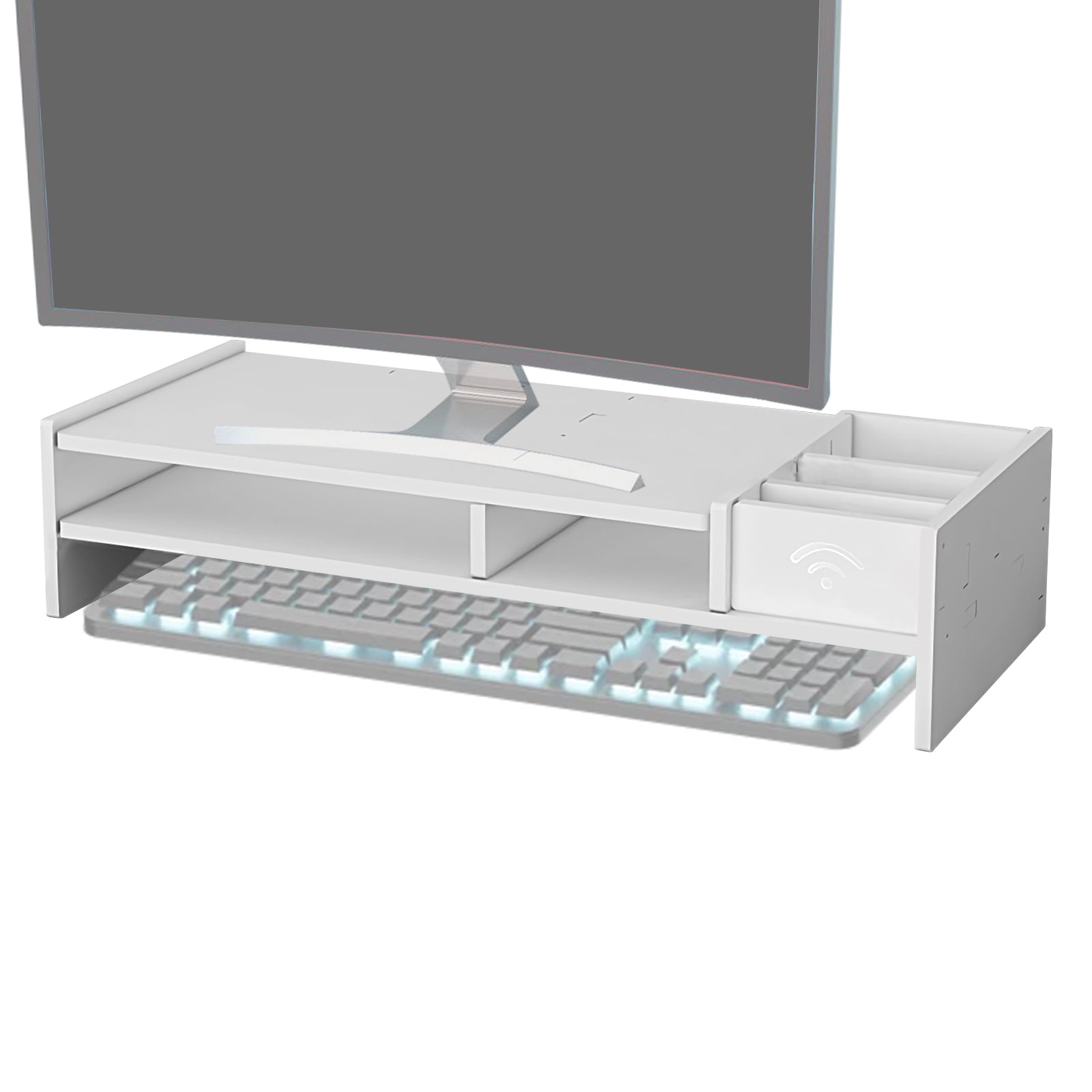 Monitor Riser | 3-Tier Desktop Shelf | Computer Accessories for Display ...