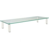 Monitor Riser Glass, White - Walmart.com