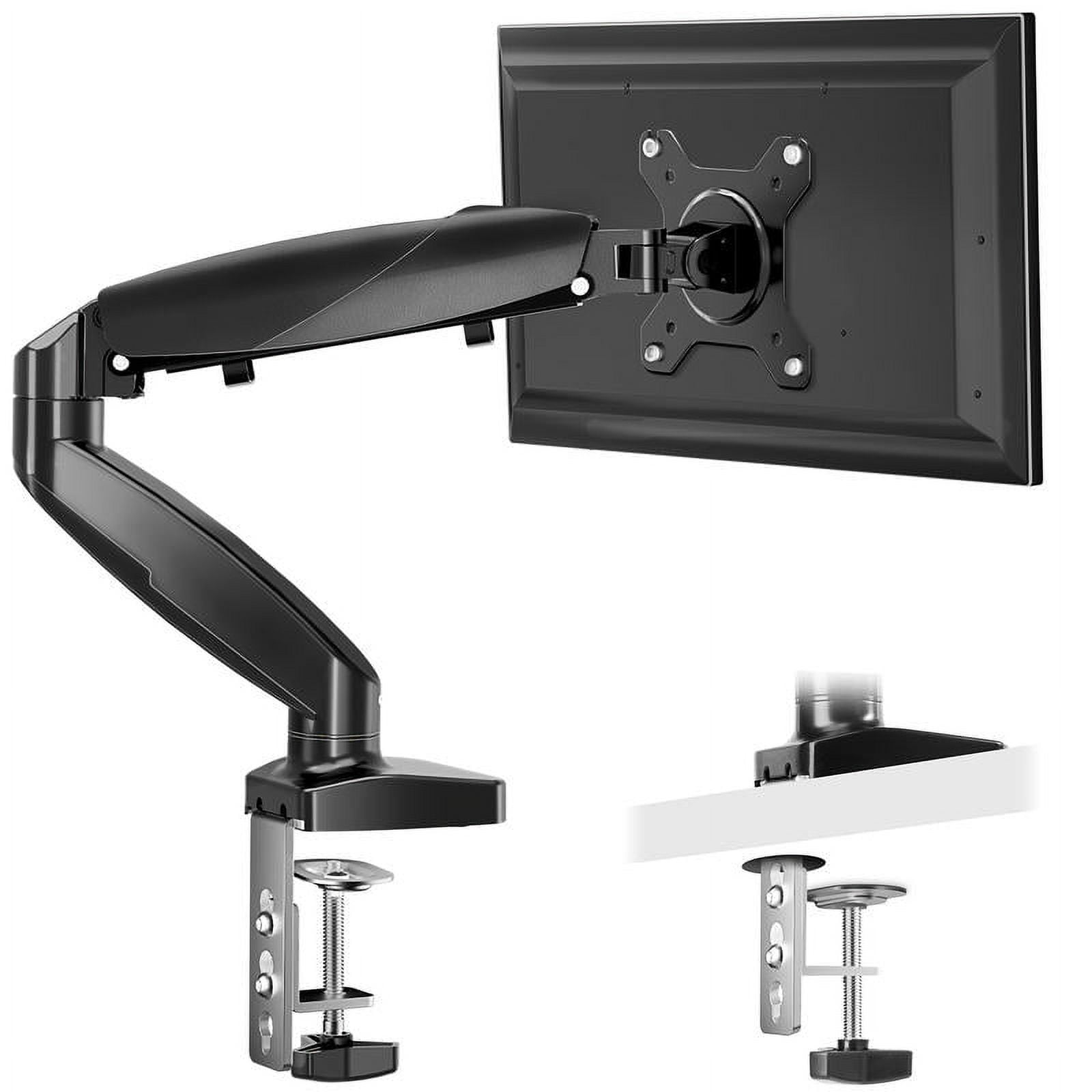 Monitor Stand, Adjustable Gas Spring Arm Monitor Desk Mount for 15-20 ...