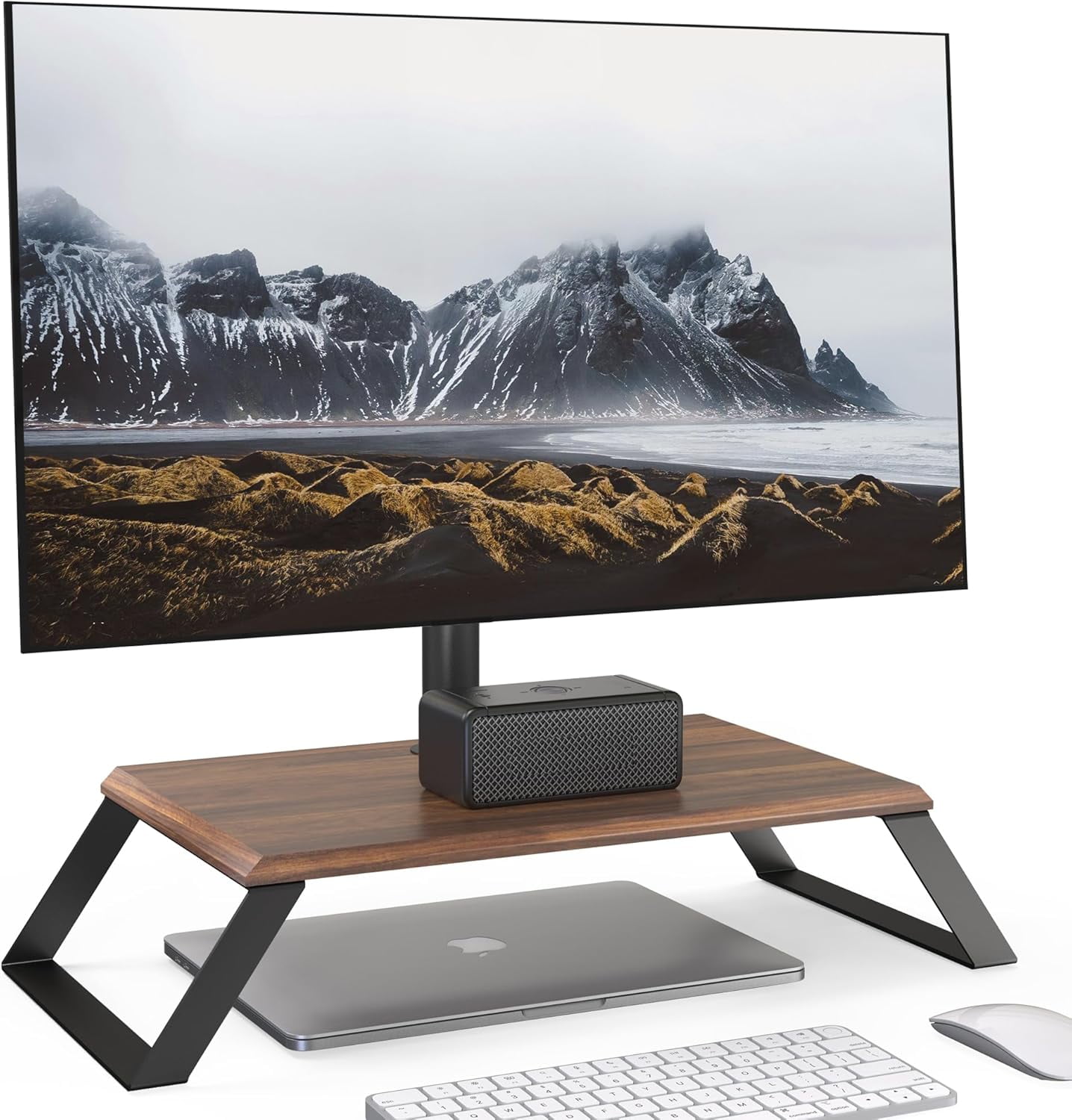Monitor Stand, Monitor Riser with Tilt Swivel Mount for 12-27 Inch ...