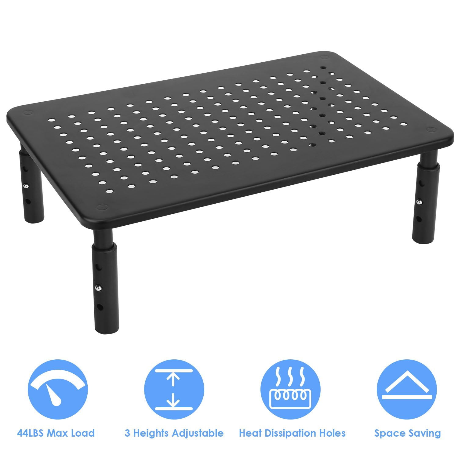 Monitor Stand Riser 3 Height Adjustable Desk Riser Organizer with ...