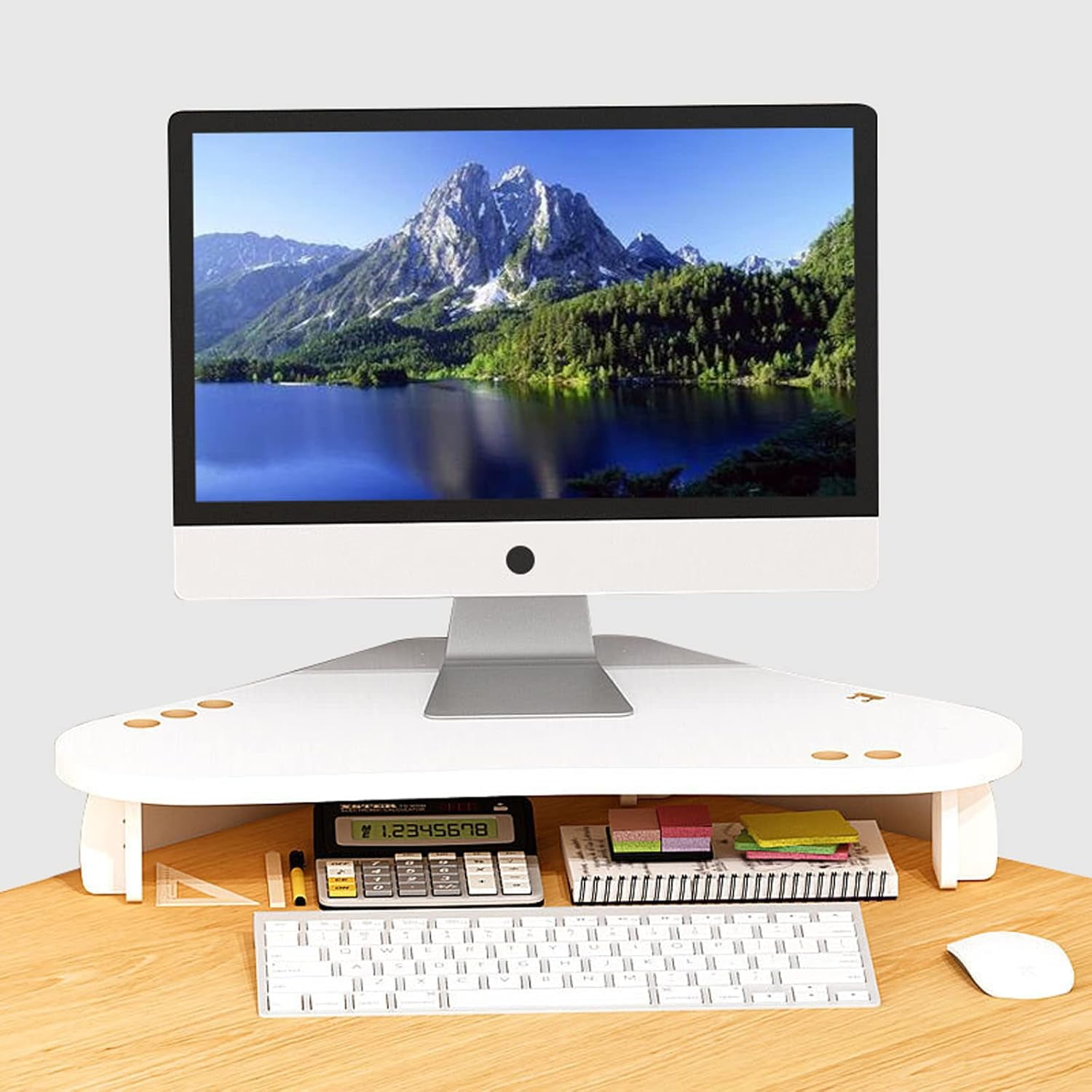 Monitor Stand Riser, Computer Monitor Stand, Wood Monitor Riser ...