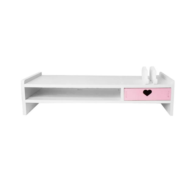 Monitor Stand Riser Desk Storage Rack Space Saving Computer Heightened ...