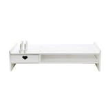 Monitor Stand Riser Desk Storage Rack Space Saving Computer Heightened ...