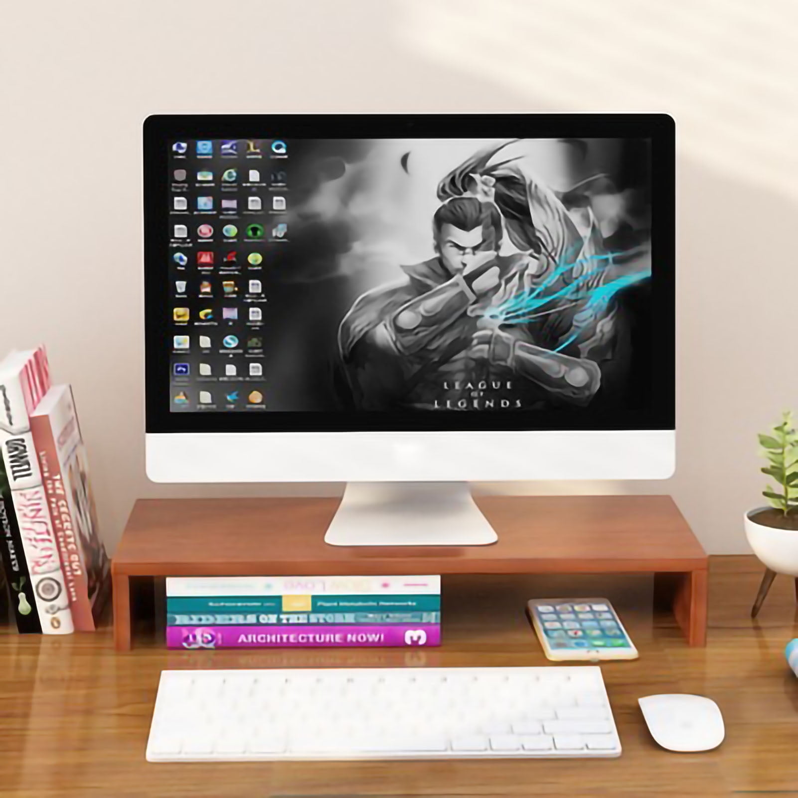 Monitor Stand Riser Ergonomic Computer Monitor Riser Stand Extra ...