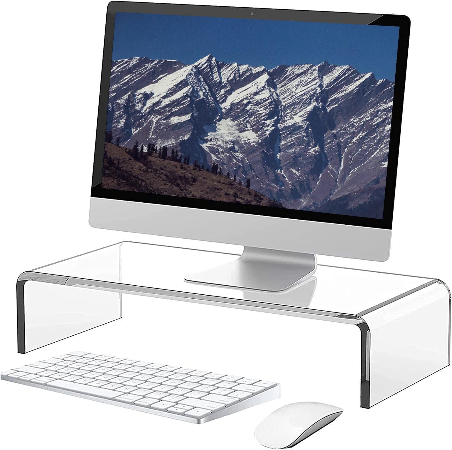 Monitor Stand Riser - Premium Computer Monitor Stand Holder, Clear ...