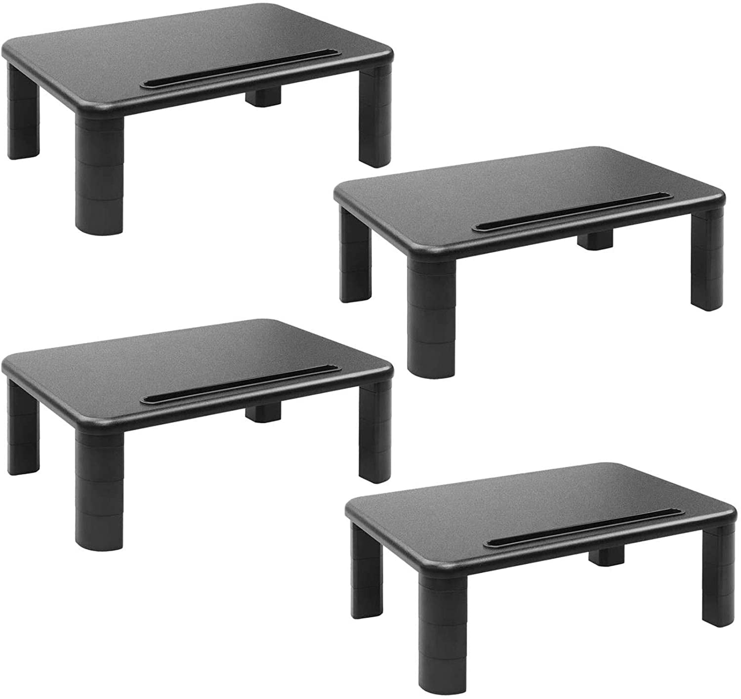 Monitor Stand Riser with Height Adjustable & Storage Organizer, Laptop ...