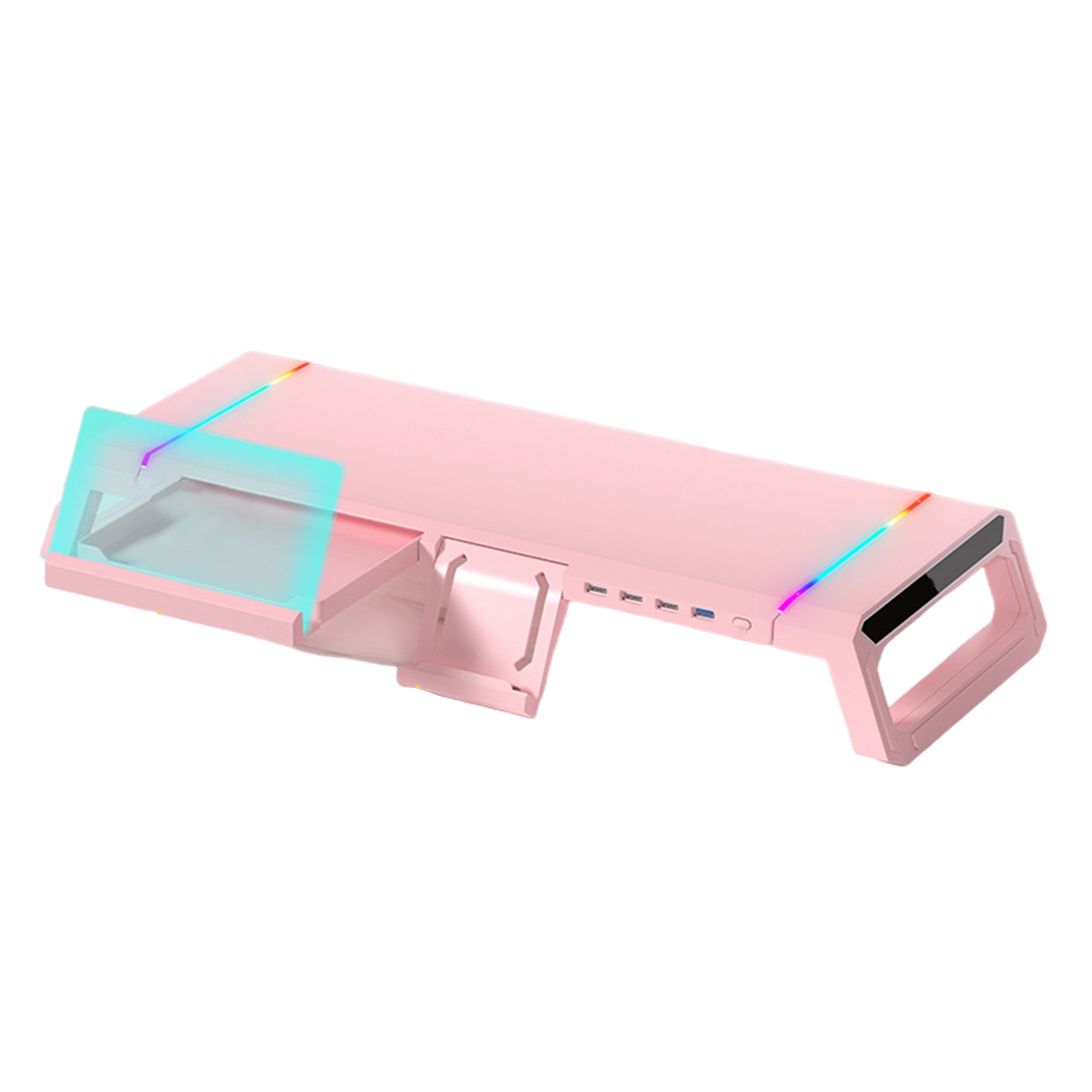 Monitor Stand Riser with RGB Lighting Strong Load-bearing High ...