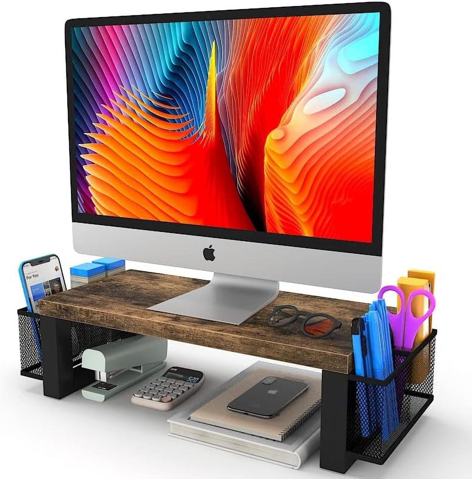 Monitor Stand Riser with Storage, Desktop Computer Monitor Stand, Multi ...