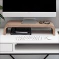 Monitor Stand for Desk - Desktop Organizer & Laptop Riser, Space-Saving ...