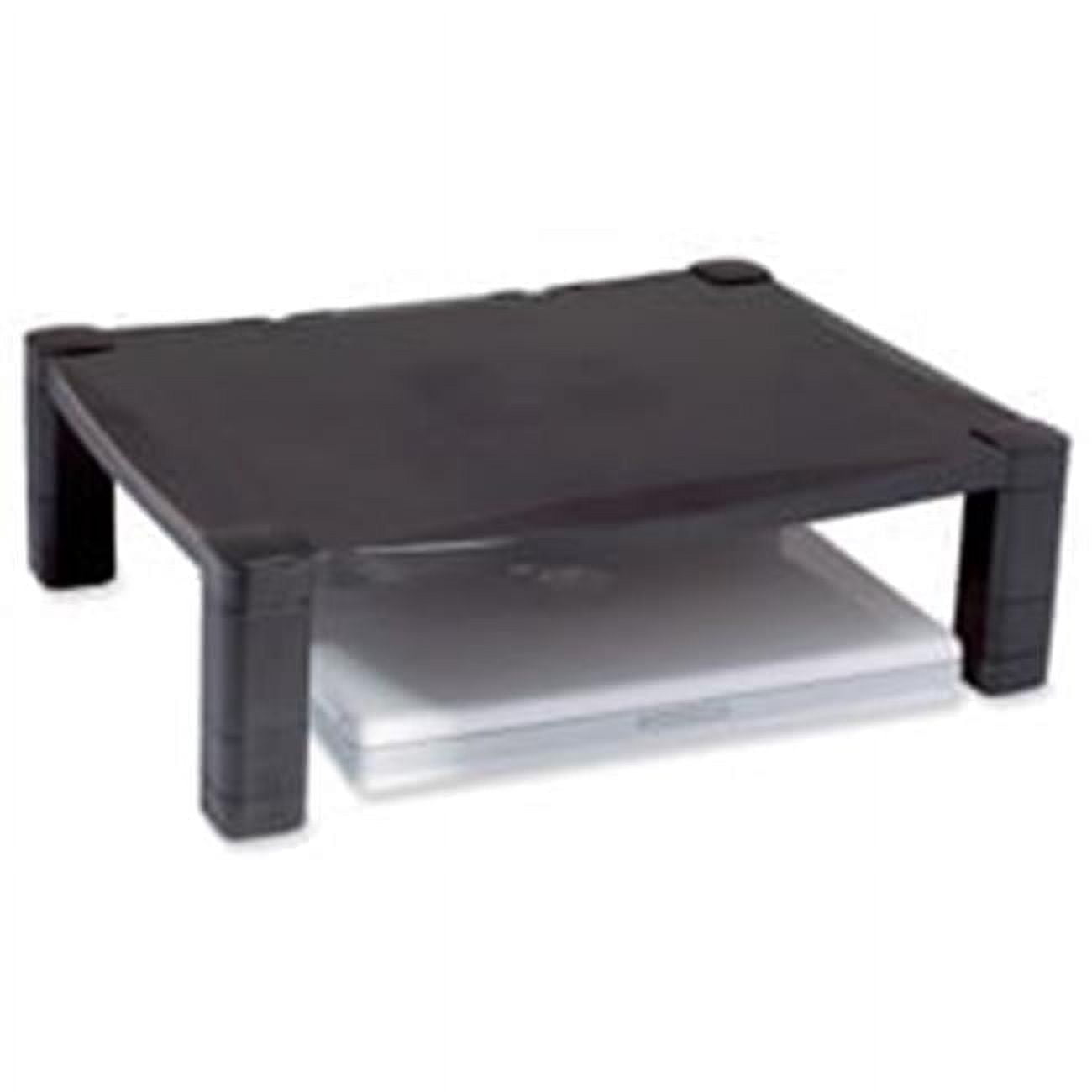 Monitor Stand- w-o Drawer- Adjust. Height- Cable Management- BK ...
