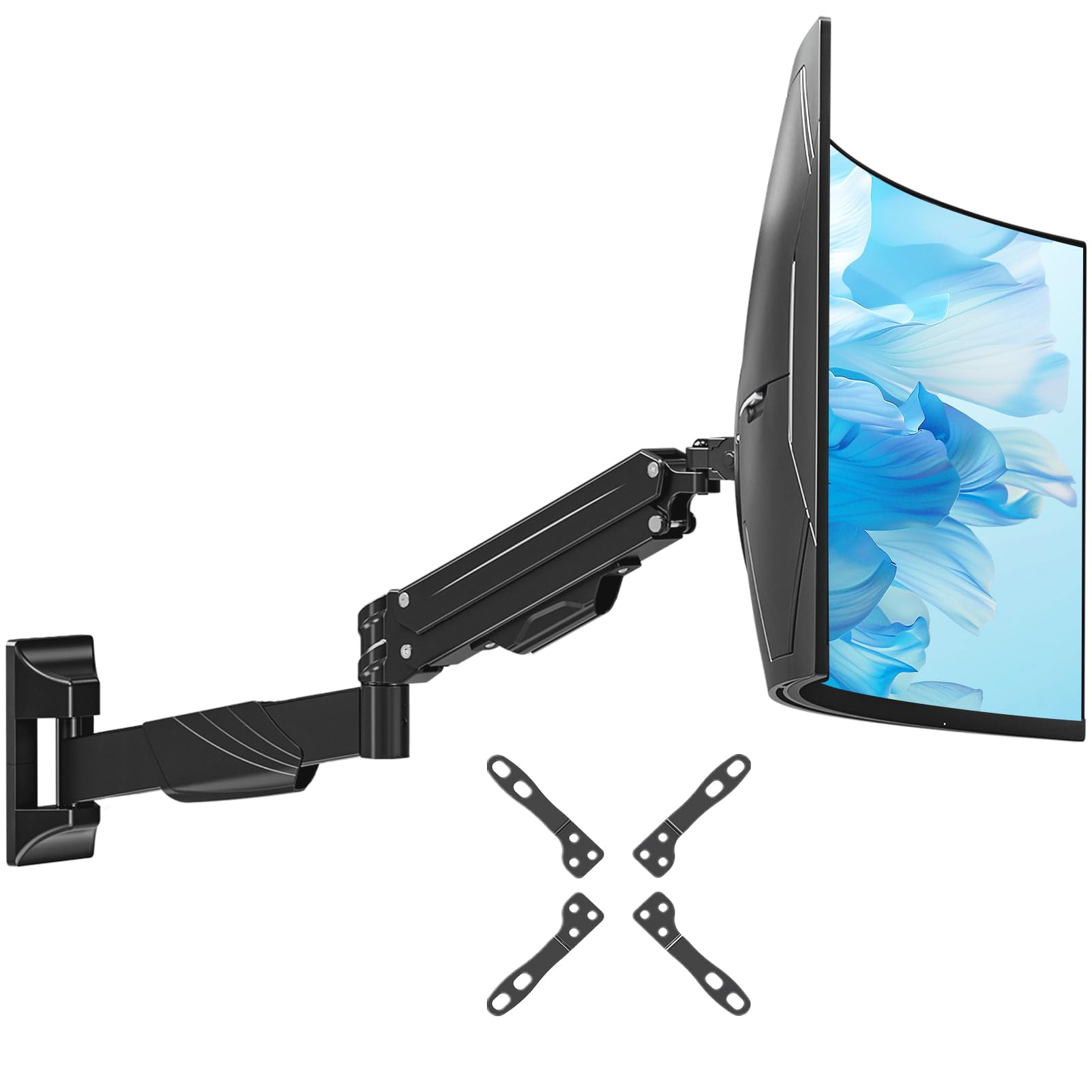 Monitor Wall Mount for Max 43", Premium Single Wall Monitor Mount Holds ...