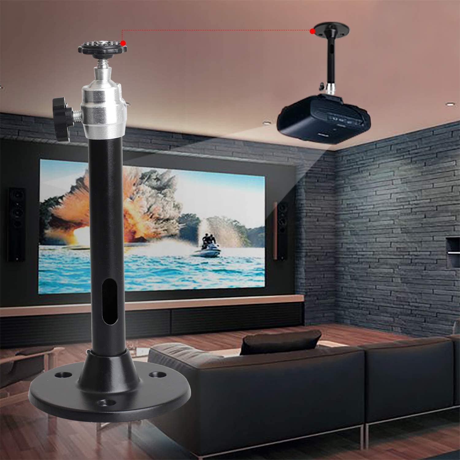 Monitoring Bracket,Mini Ceiling Wall Projector Mount Stand Compatible ...