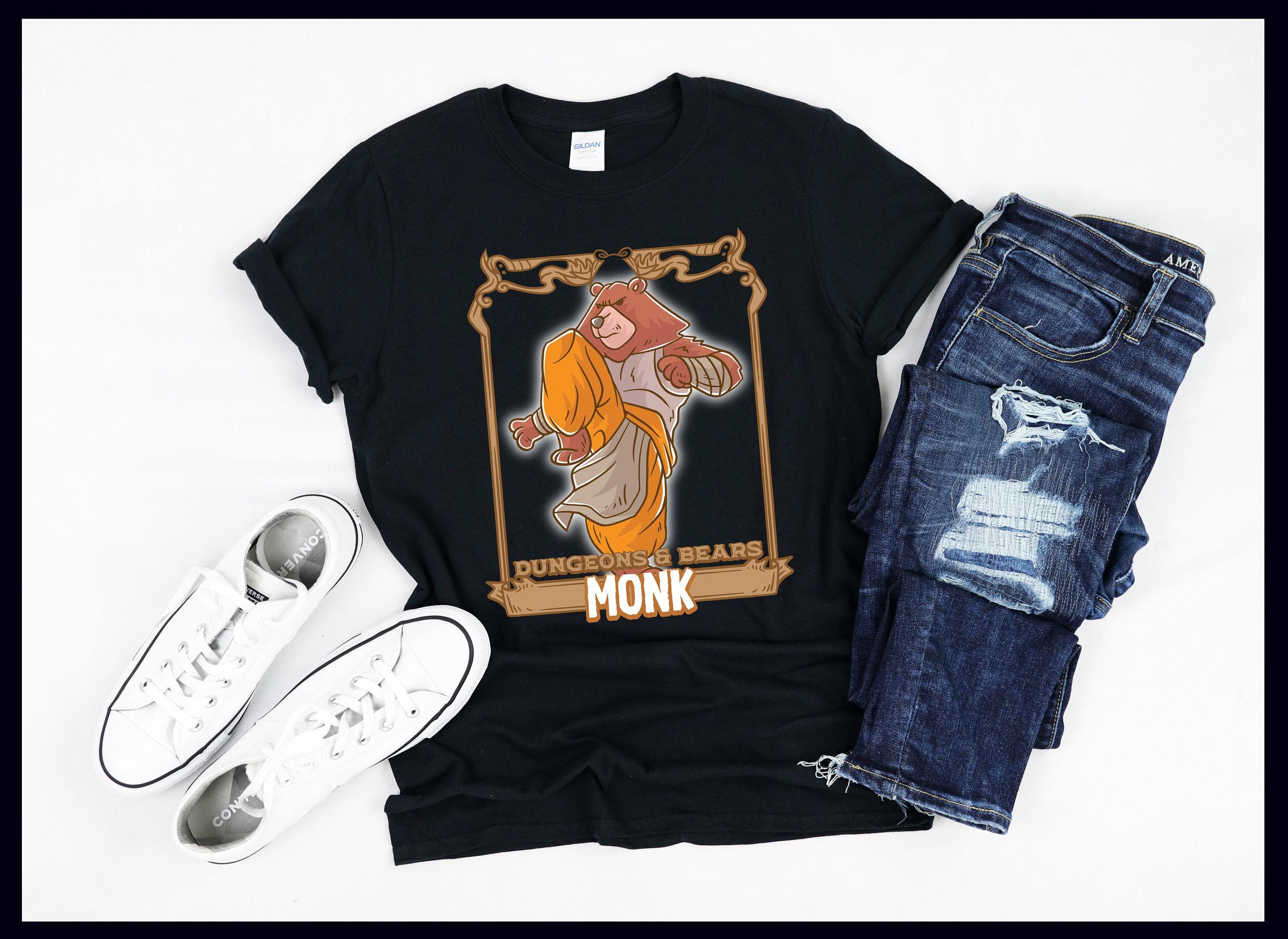 Monk Dungeons and Bears | Nerdy Bear | Nerd | RPG D20 Dice | Role-Play ...