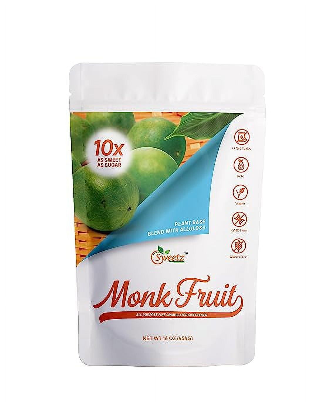 Monk Fruit – Allulose All Purpose Sweetener – 10X Sugar Sweetness ...