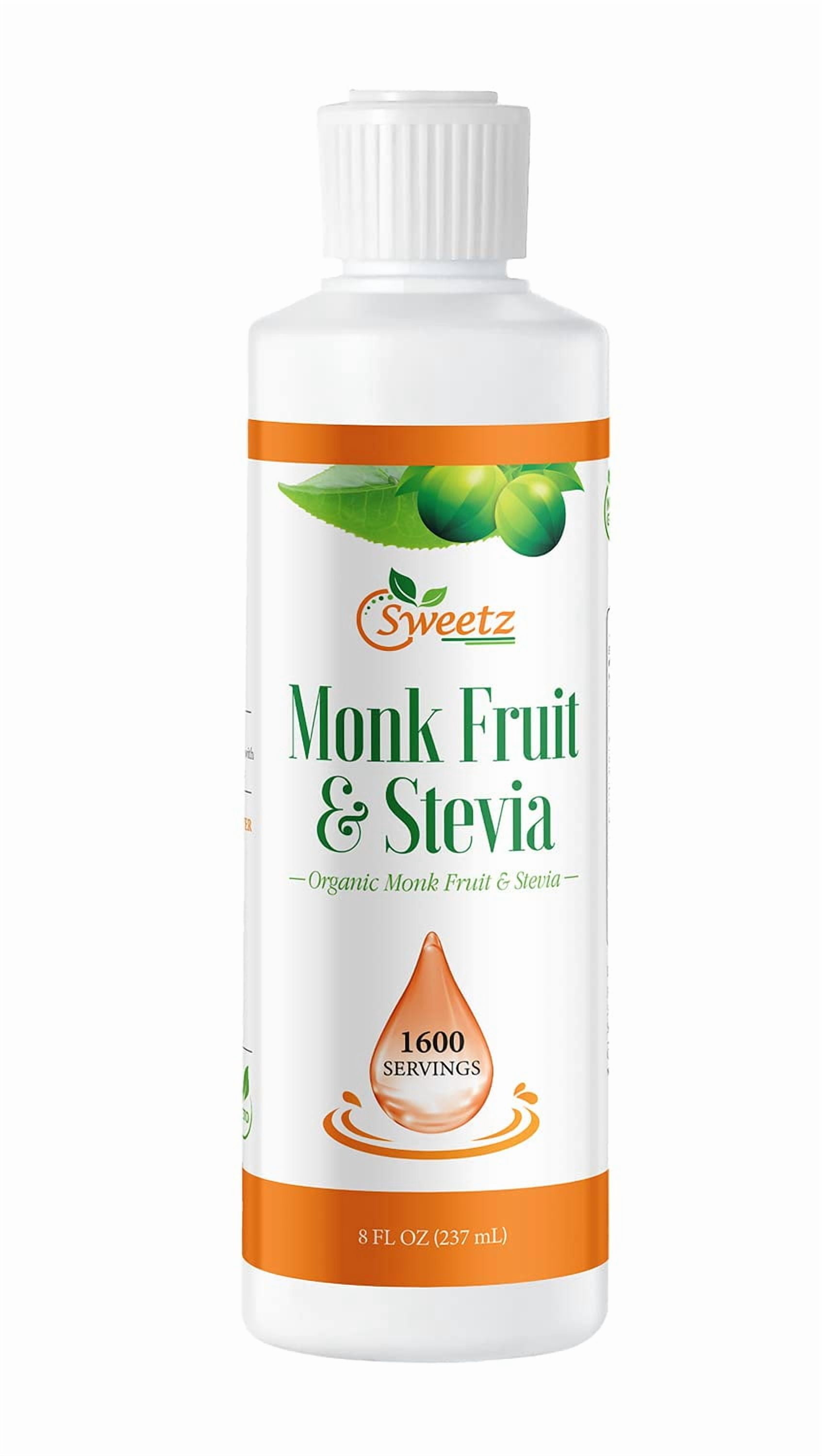 Monk Fruit & Stevia IEF31 Liquid Sweetener Drops - Natural Sugar ...