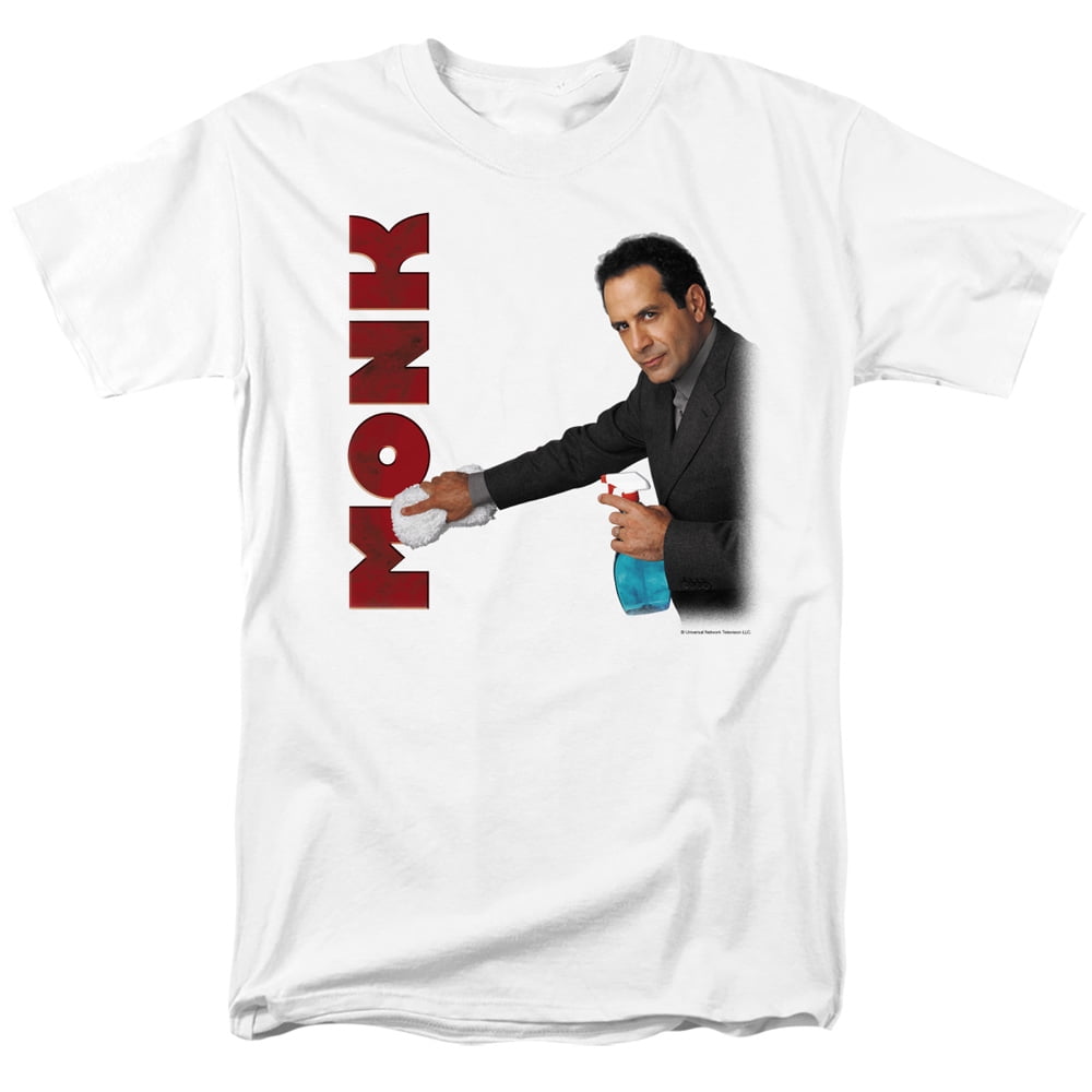 Monk Men's Clean Up T-shirt Large White - Walmart.com