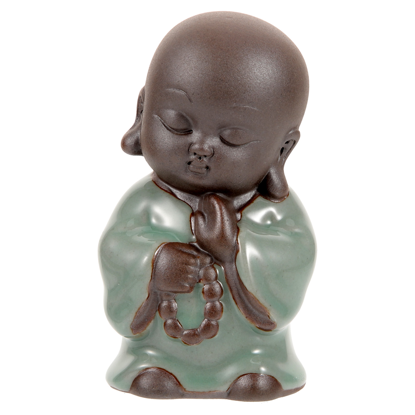 Monk Statue Purple Sand Monk Sculpture Tea Pet Decoration Desktop Monk ...