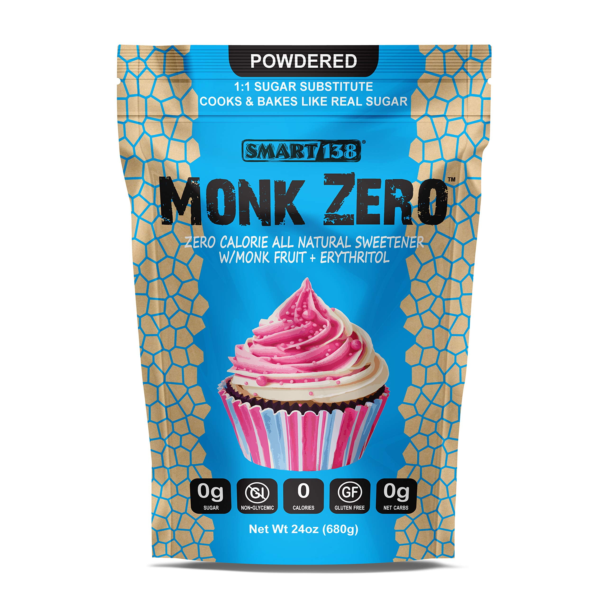 Monk Zero - Powdered GGA1 Monk Fruit Sweetener, Non-Glycemic, Keto ...