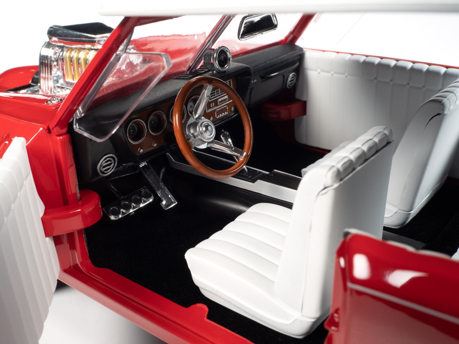 Monkeemobile Red with White Top and Interior "The Monkees" with Four ...