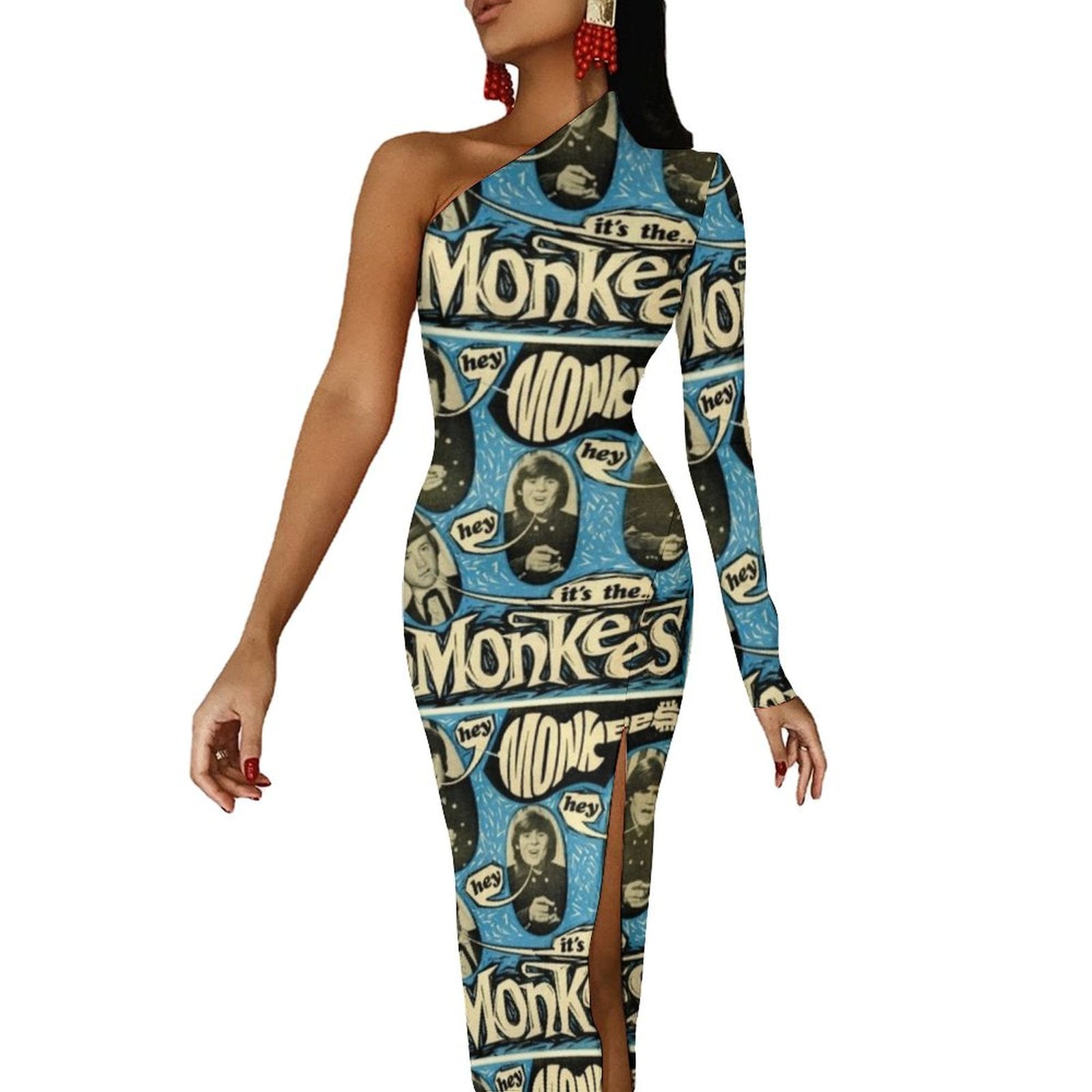 Monkees Half Dleeve Split Dress dress korean style Clothing female ...