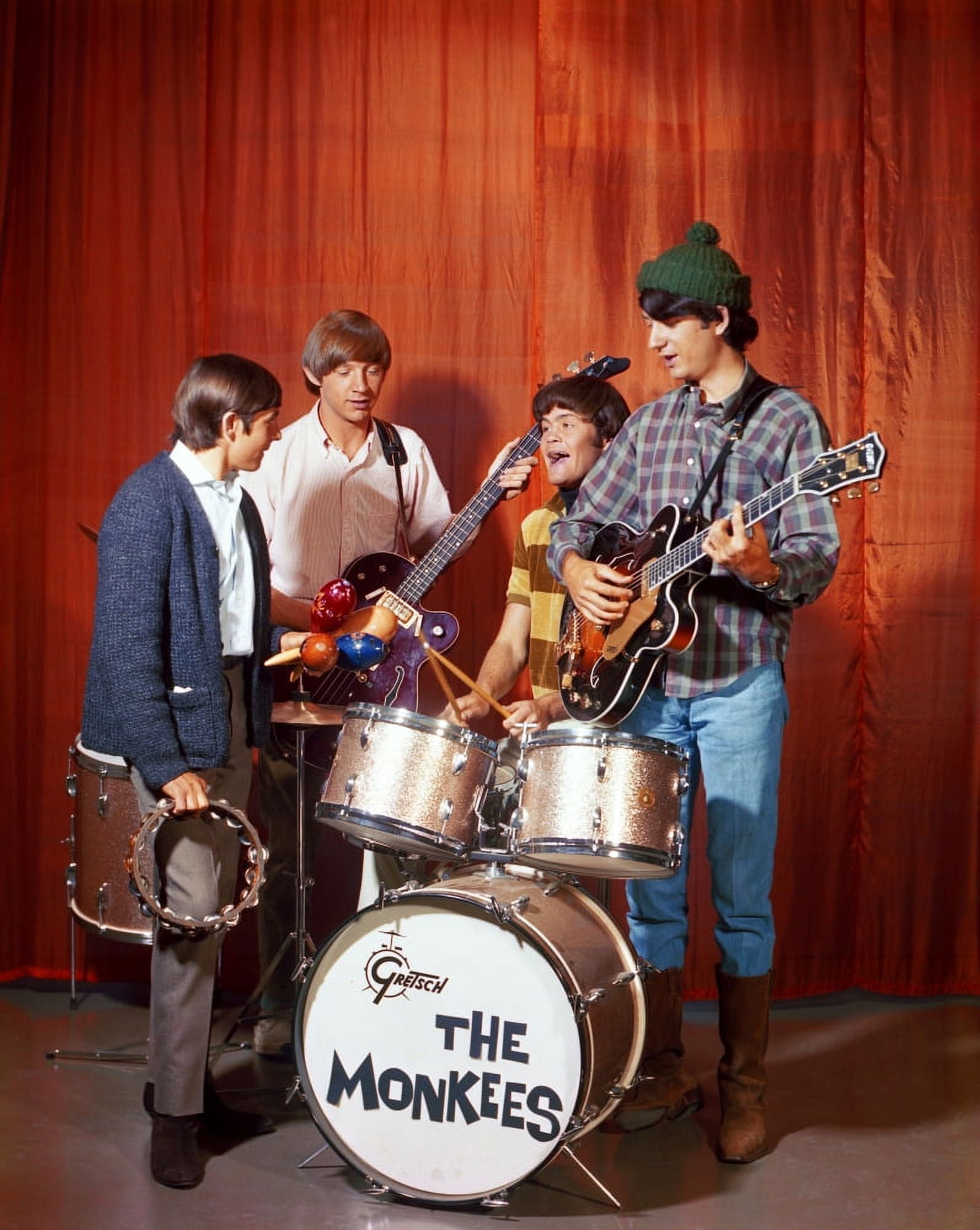 Monkees in Black With White Background Photo Print (24 x 30) - Walmart.com