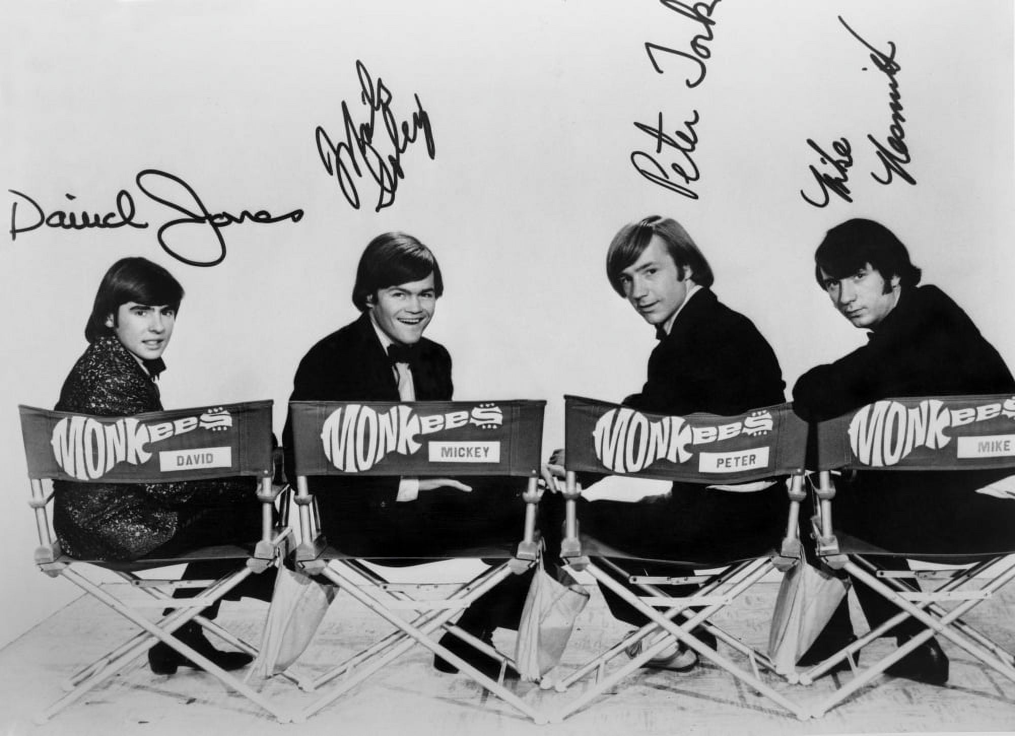 Monkees in Black With White Background Photo Print (24 x 30) - Walmart.com