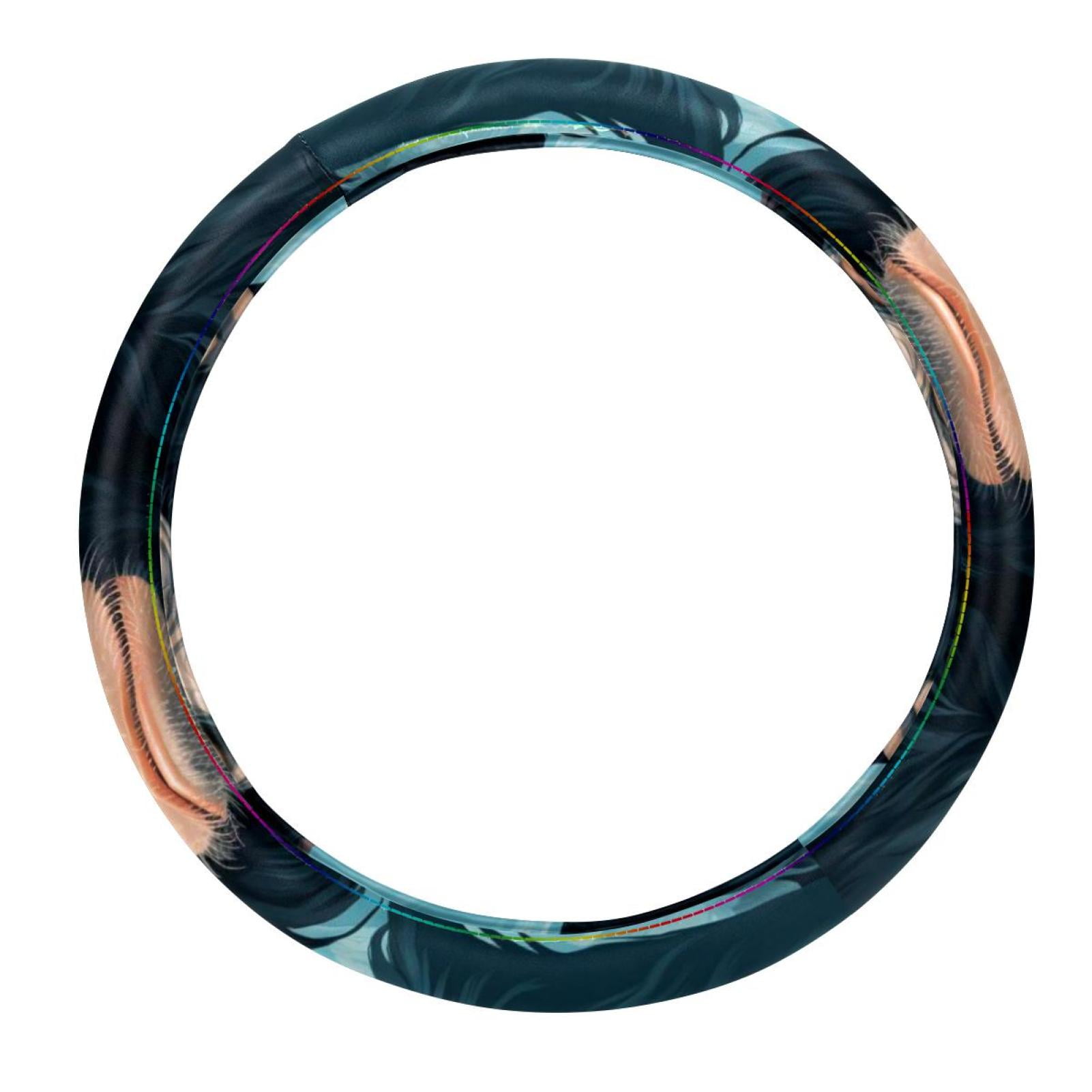 Monkey 14.5 Inch Printing PVC Leather Car Wheel Covers Steering Wheel ...