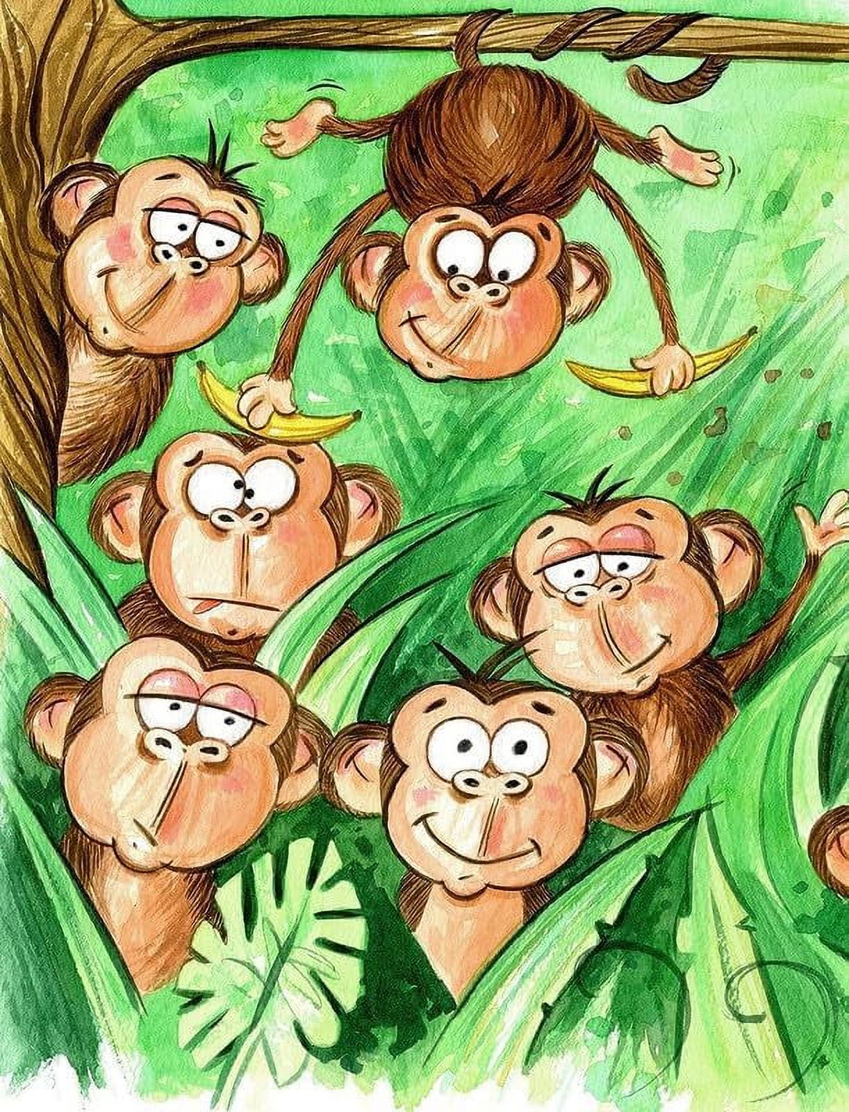 Monkey Animal Pictures Puzzles for Adults 500 Pieces, Jigsaw Puzzle ...